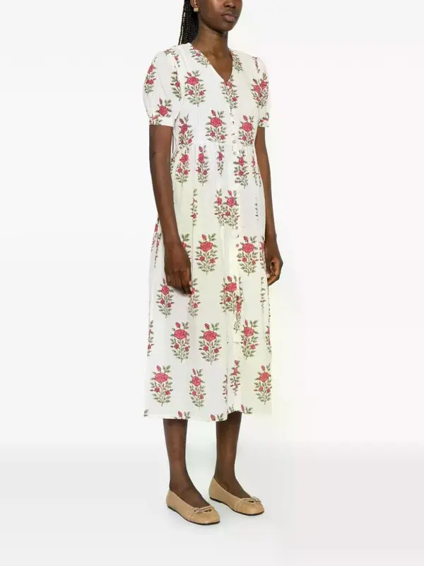 ELLEBLEU Gemma Floral Print Short Sleeve Dress