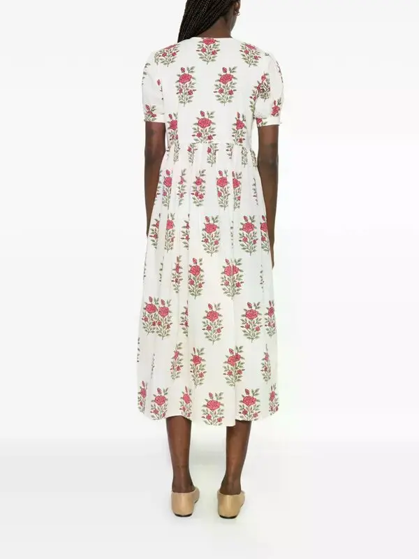 ELLEBLEU Gemma Floral Print Short Sleeve Dress