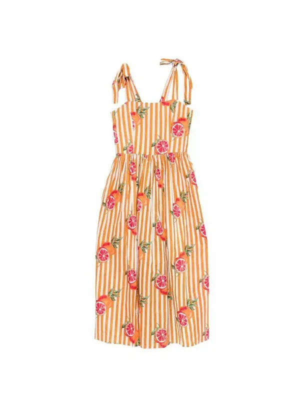 ELLEBLEU Olivia Striped Midi Dress
