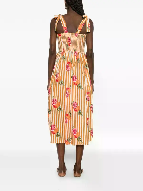 ELLEBLEU Olivia Striped Midi Dress