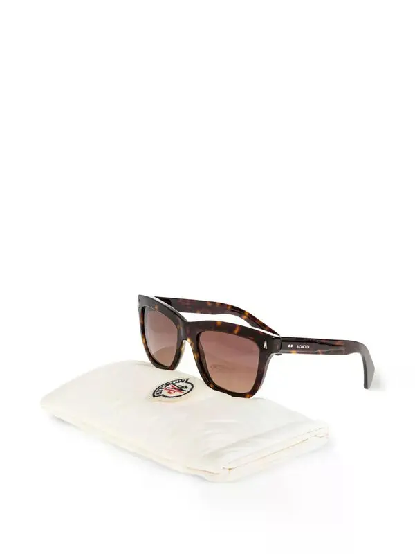 Moncler Tortoiseshell Square Frame Sunglasses