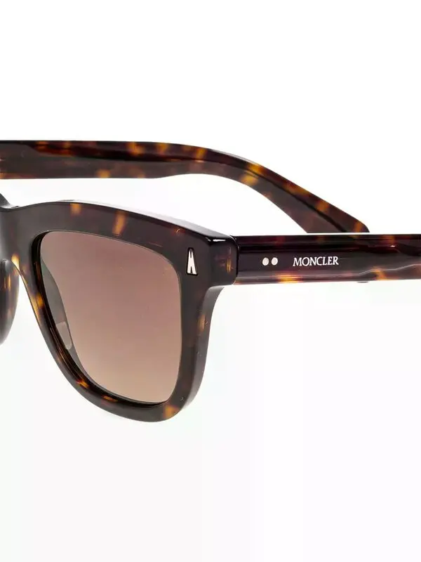 Moncler Tortoiseshell Square Frame Sunglasses