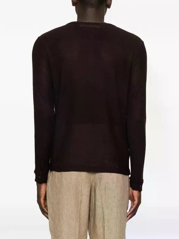 TATTICA Button-fastening Long-sleeve Sweater