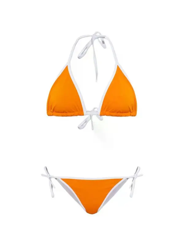 MAISON MARGIELA Contrast-trim Bikini - Orange
