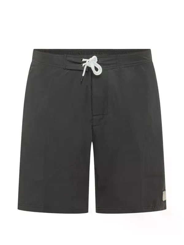 Sundek Rainbow-stripe Swim Shorts - Grey