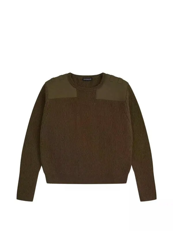 Gosha Rubchinskiy Panelled Ribbed-knit Sweater