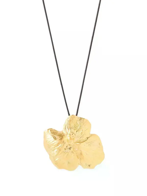 YSSO Hibiscus Pendant Necklace - Gold