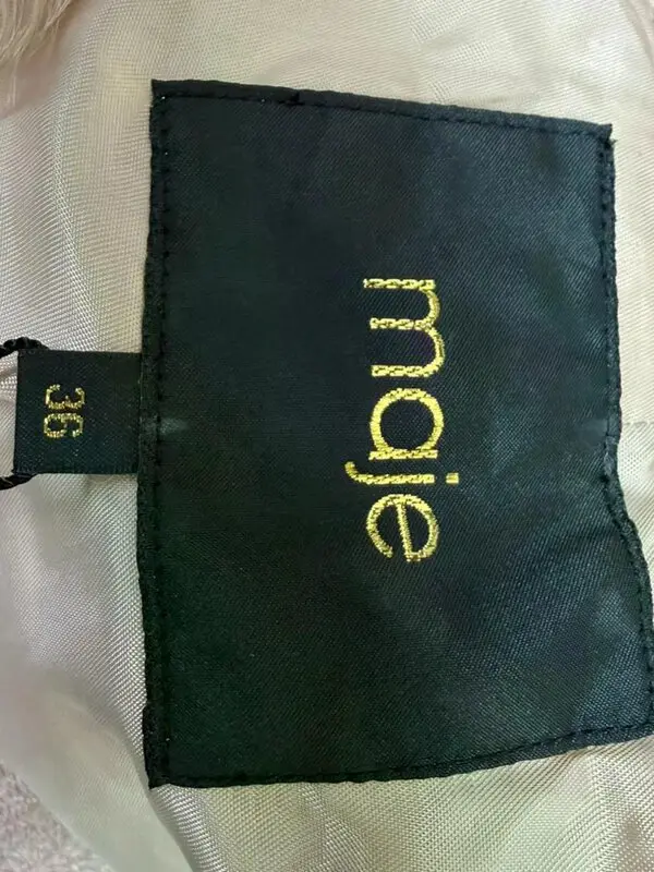 Maje Shearling Textured Coat