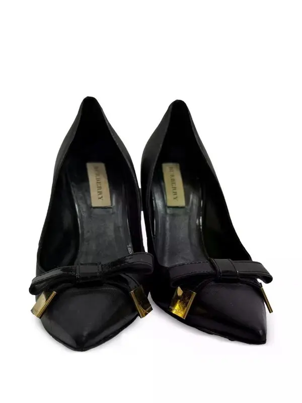 Burberry Bow-accent Pointed-toe Pumps