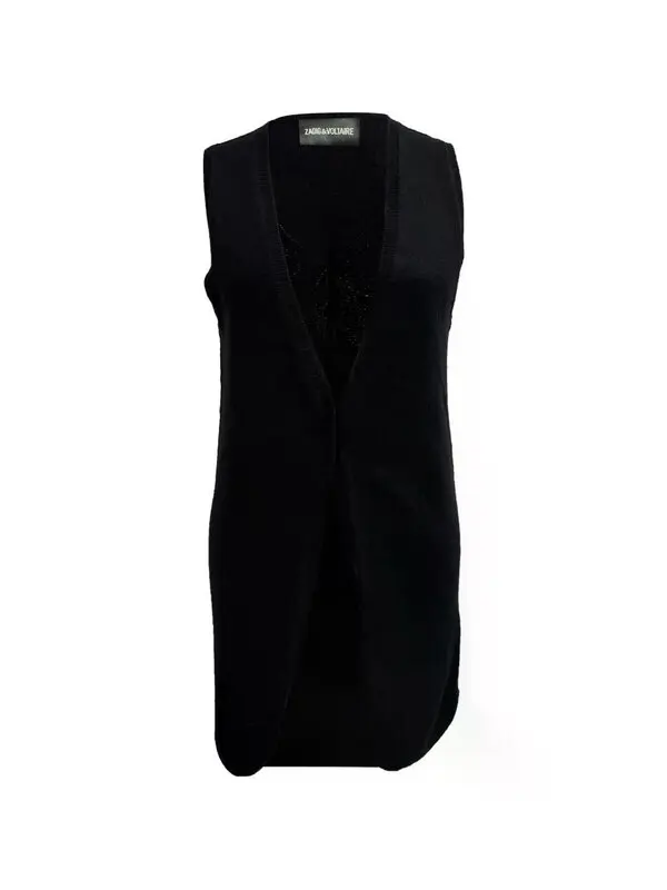 Zadig&Voltaire Open-front Butterfly-embellished Vest