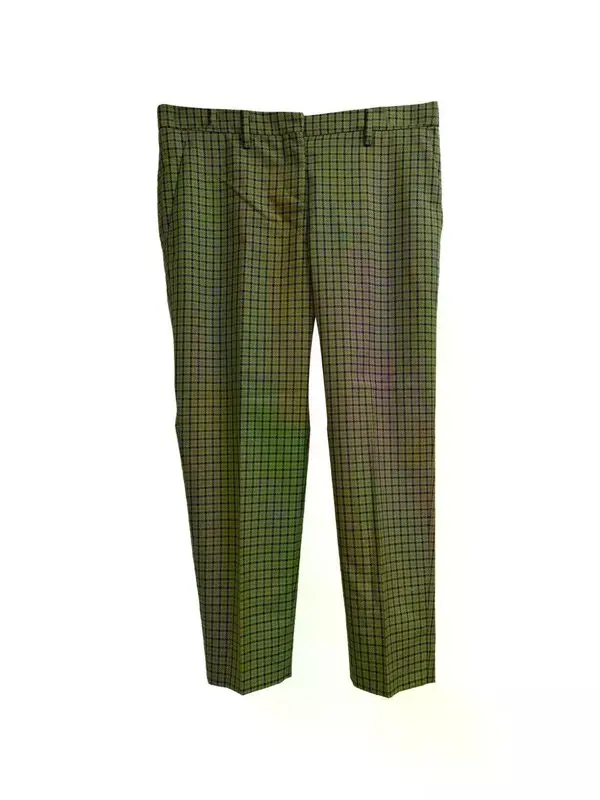 Miu Miu Check Straight-leg Trousers