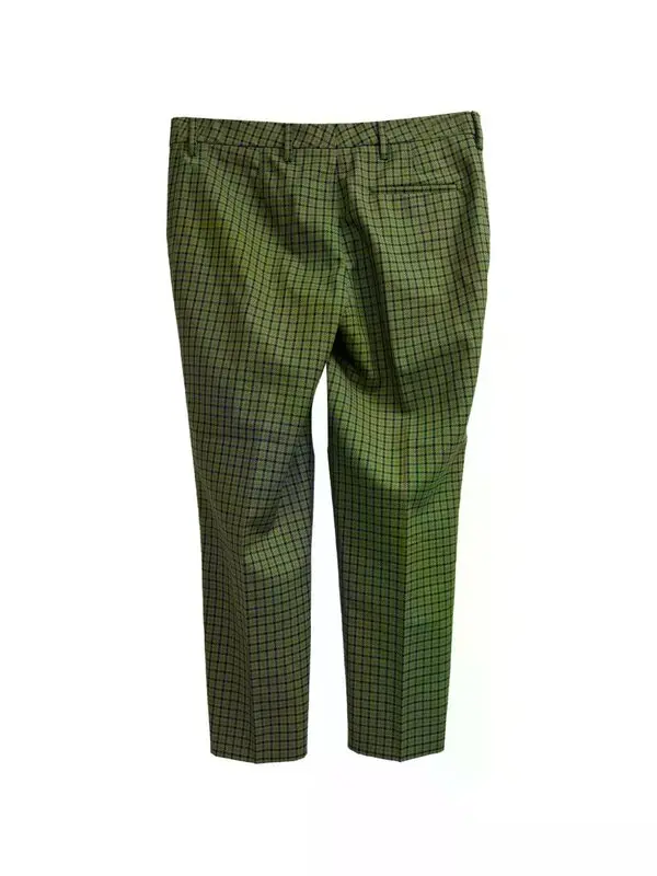 Miu Miu Check Straight-leg Trousers