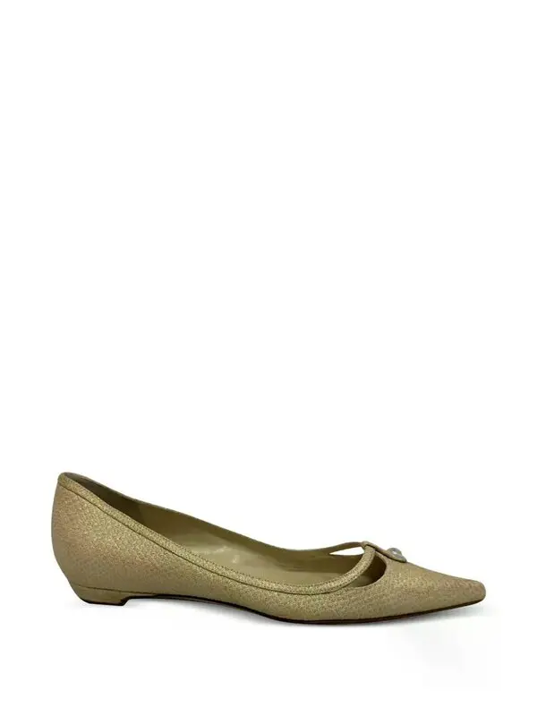 JIMMY CHOO Embellished Pointed Ballet Flats