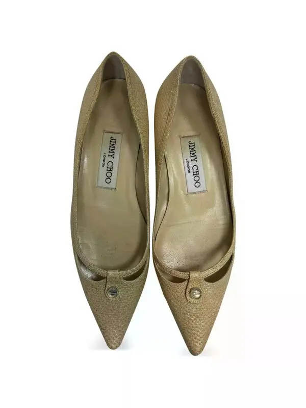 JIMMY CHOO Embellished Pointed Ballet Flats