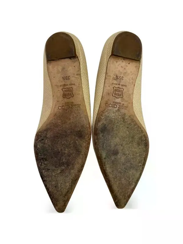JIMMY CHOO Embellished Pointed Ballet Flats