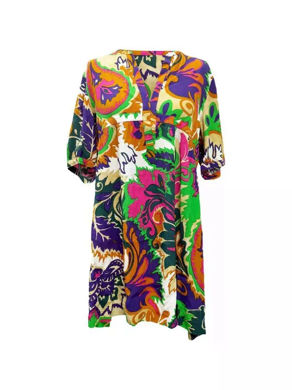 Ba&sh Nilly Printed Gathered Dress