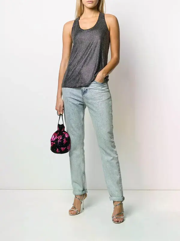 Pinko Strass Tank Top