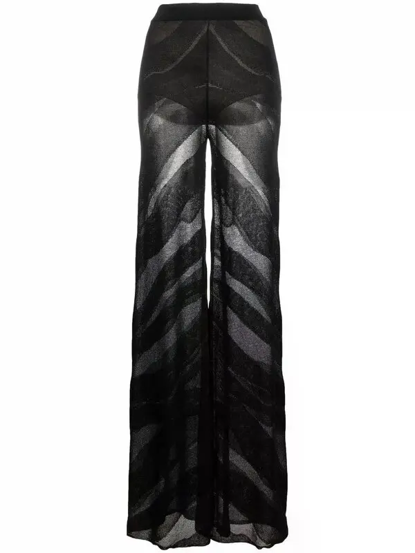 Just Cavalli Chevron-pattern Palazzo Pants