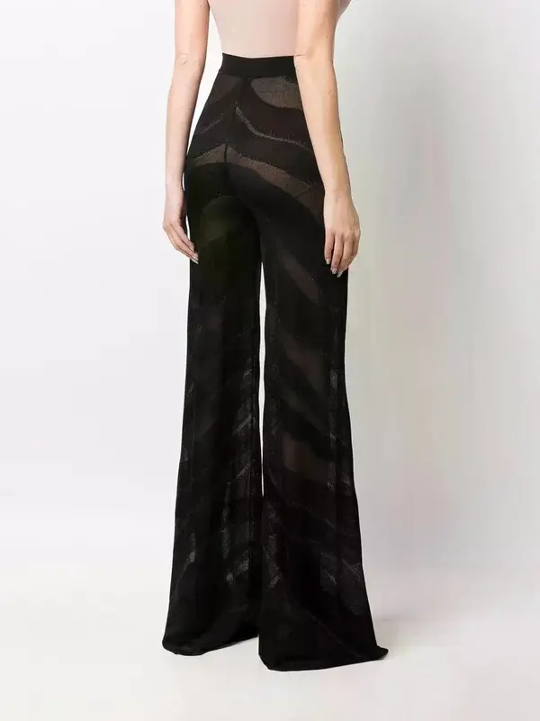 Just Cavalli Chevron-pattern Palazzo Pants