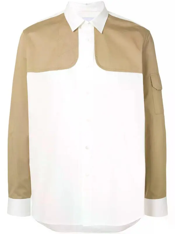 PORTS V Colour-block Utility Patch Shirt