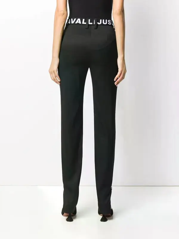 Just Cavalli Logo Straight Leg Trousers