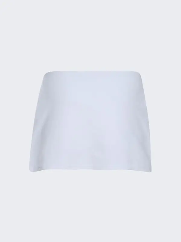 Alexander Wang Pleated Wrap Mini Skirt - White