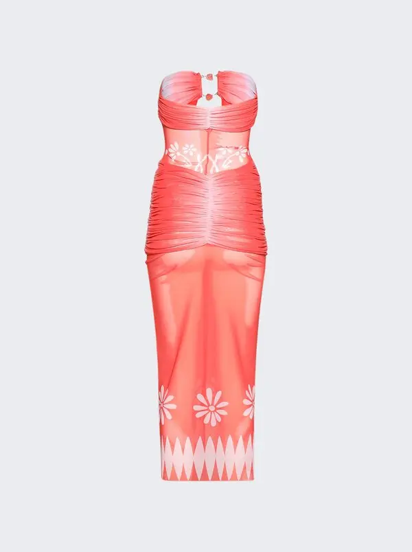 DI PETSA Strapless Mesh Dress