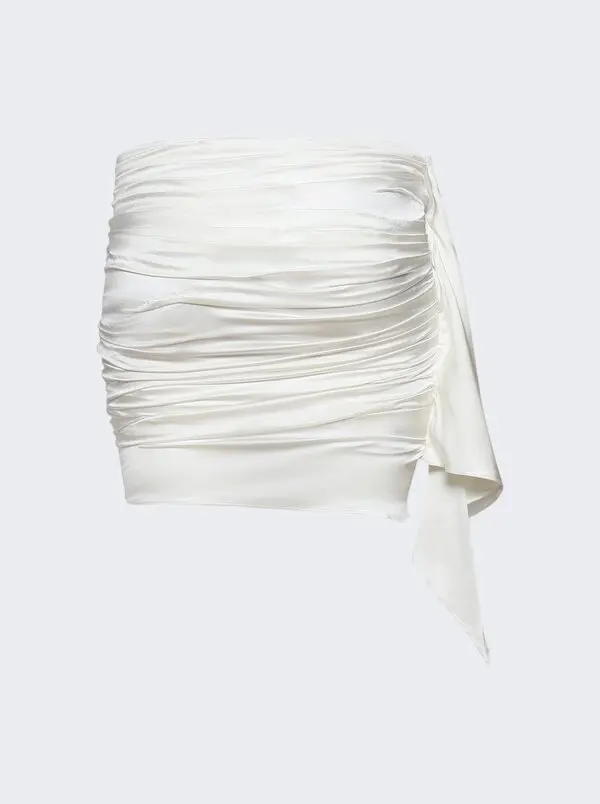 DI PETSA Lunar Draped Silk Skirt