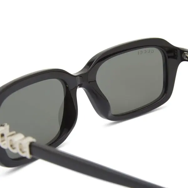 Gucci Gg2152s Rectangle Sunglasses - Black/grey
