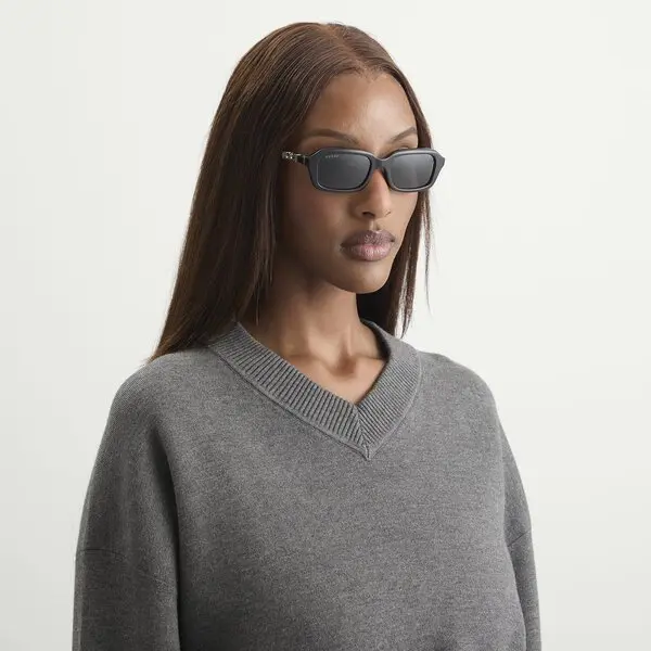 Gucci Gg2152s Rectangle Sunglasses - Black/grey