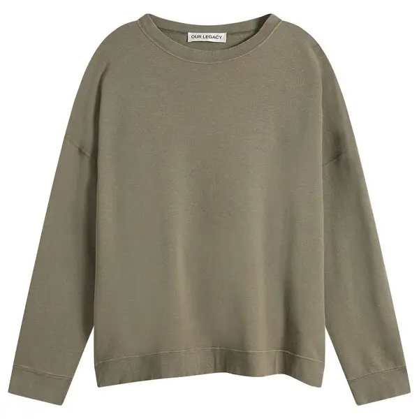 Our Legacy Worn Slack Sweatshirt - Olive