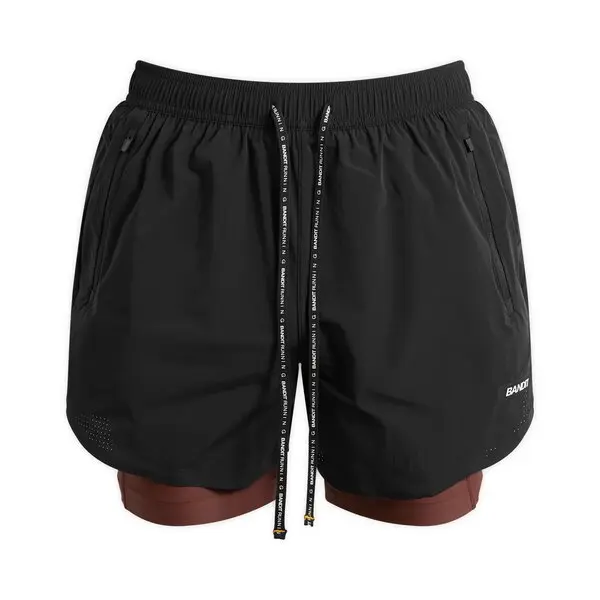 BANDIT Vento Training Short With Solite Liner - Black/cacao