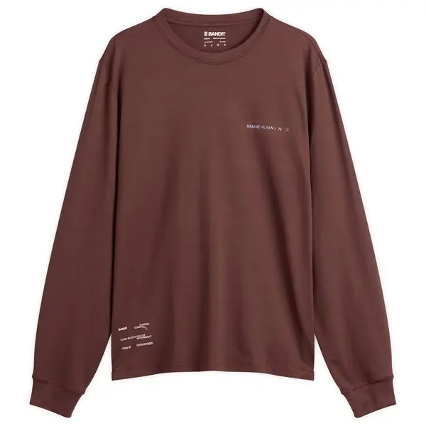 BANDIT Miromesh Ls Performance T-shirt - Cacao