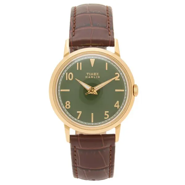 TIMEX Marlin 34mm Quartz Watch - Green/brown