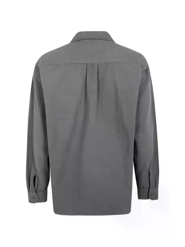 Carhartt Work In Progress Kelsey Garment-dyed Logo Patch Shirt - Grey