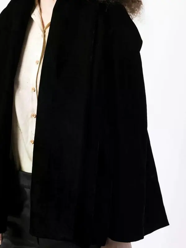 UMA WANG Velvet-effect Open-front Jacket