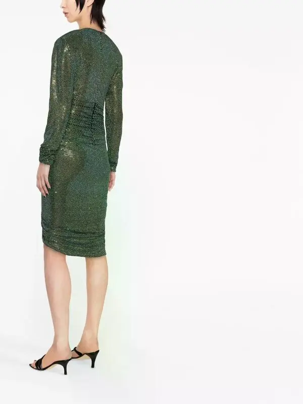 Alexandre Vauthier Crystal-embellished Wrap Dress