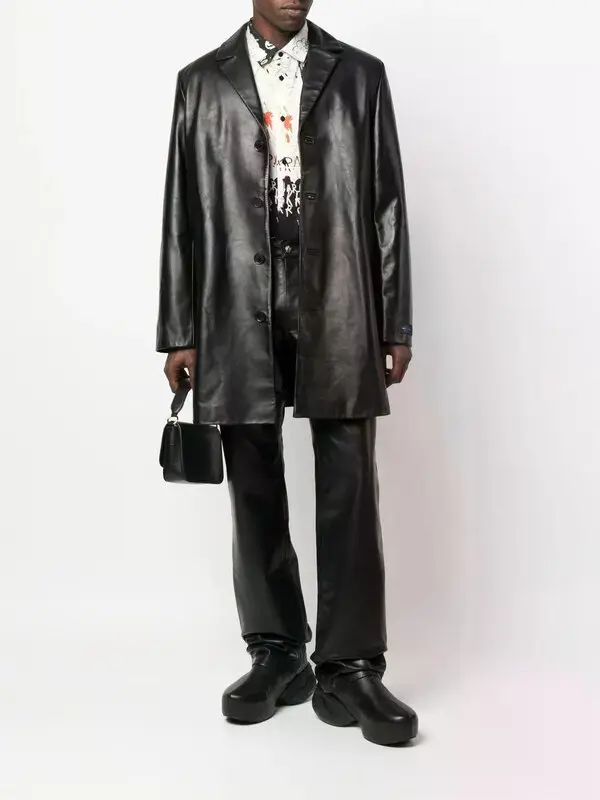 MISBHV X Ufo361 Slight-flare Leather Trousers