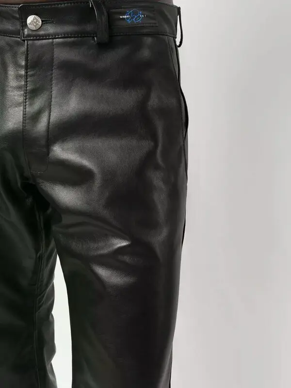 MISBHV X Ufo361 Slight-flare Leather Trousers