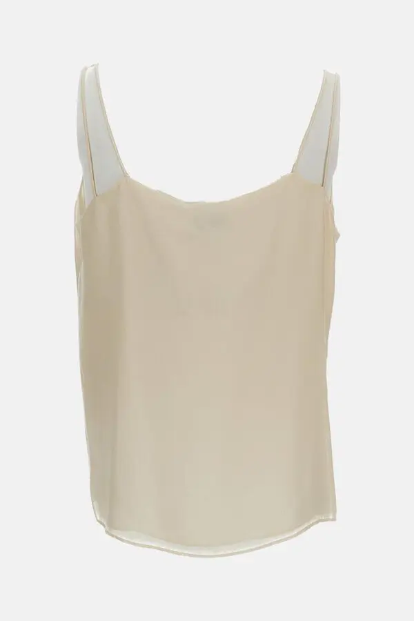HUI Thin-strap Silk Top
