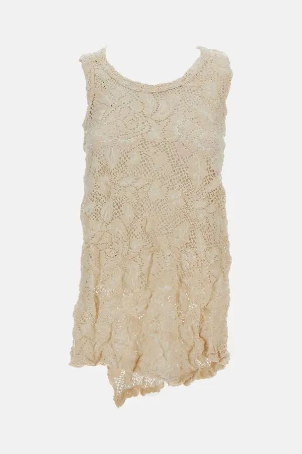 Comme Des Garçons Sleeveless Top - White