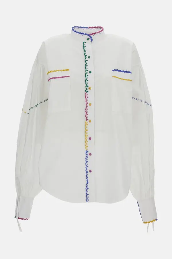 ESTRAFALARIO Long-sleeve Embroidered Shirt