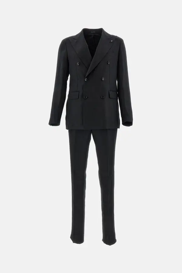 Tagliatore Vesuvio Linen Dress - Black