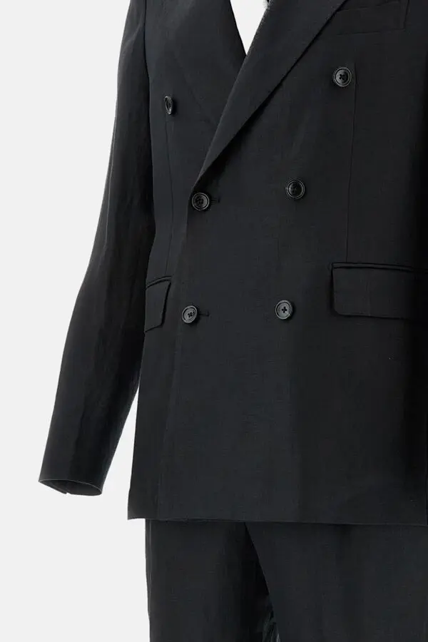 Tagliatore Vesuvio Linen Dress - Black