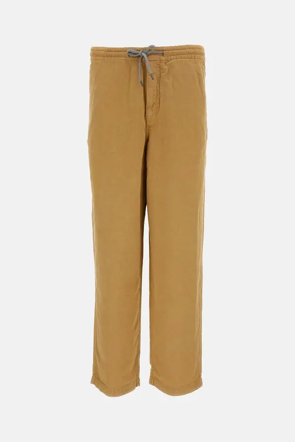 Paul Smith Drawstring Linen-blend Trousers - Beige