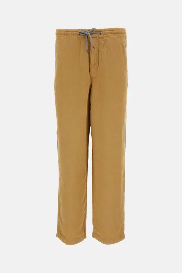Paul Smith Drawstring Linen-blend Trousers - Beige