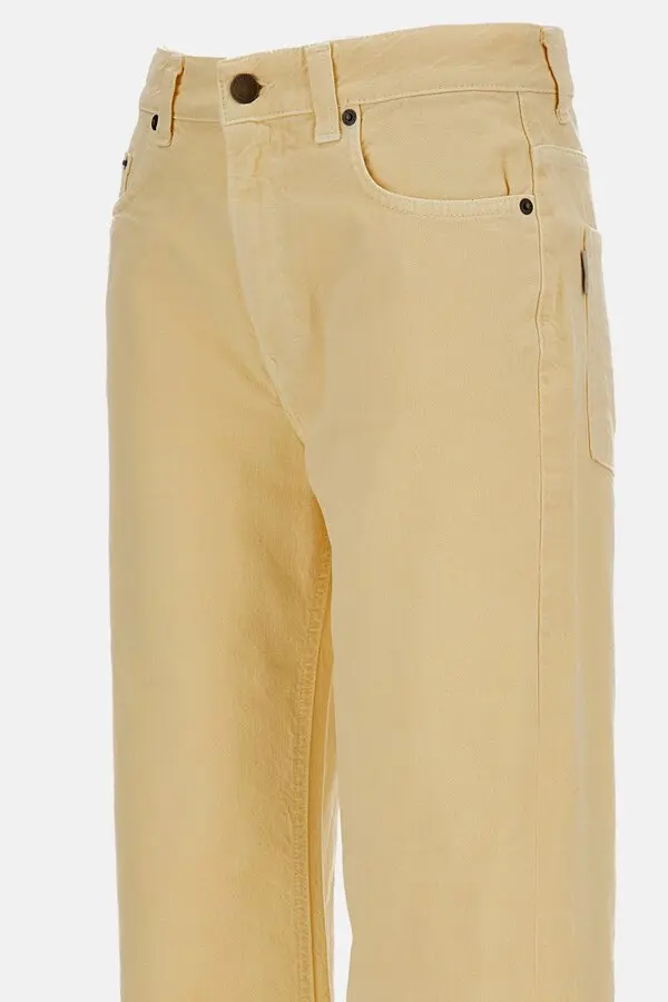 HAIKURE Winny Twill Wide Leg Jeans - Beige