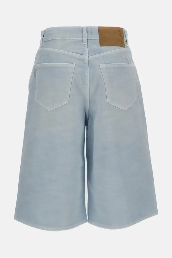 HAIKURE Wide-leg Bermuda Shorts - Sky Blue