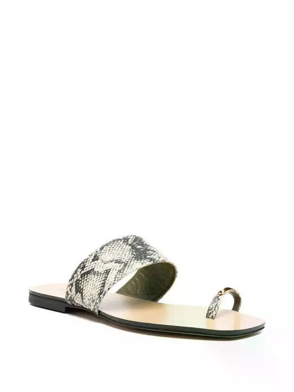 MARIA LUCA Toe-ring Sandals - Black
