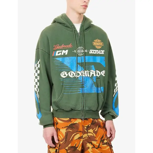GODMADE 7 Speed Zip Cotton Hoodie